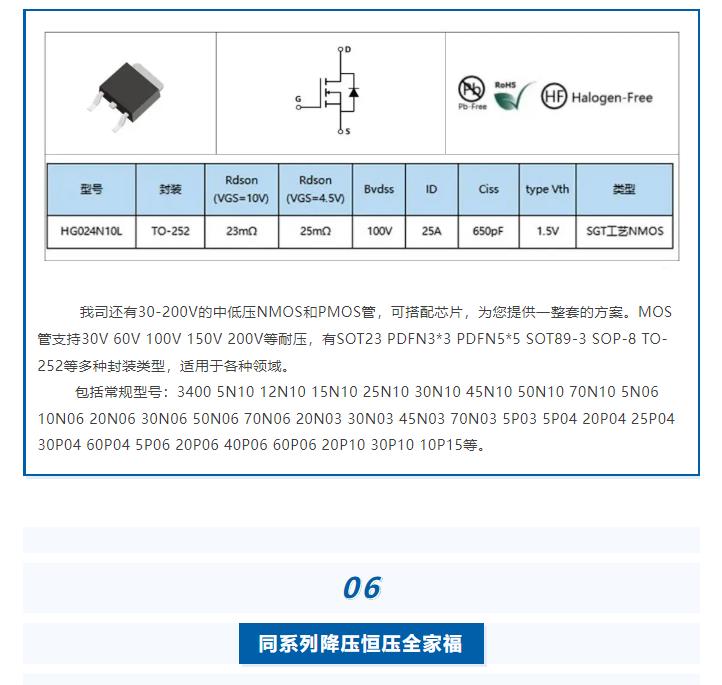 低压MOS选型大全(PMOS.NMOS)皮实耐抗 低功耗高性能惠海半导体 - 深圳市惠新晨电子有限公司